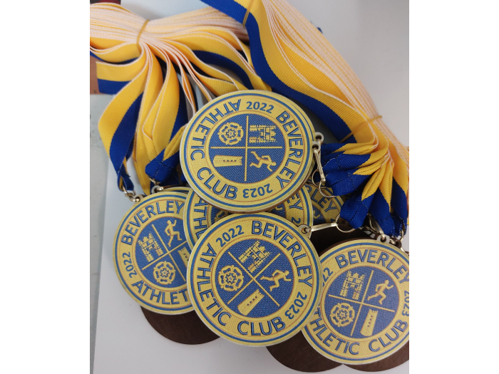 Wooden Sustainable Medals - East Riding Engraving
